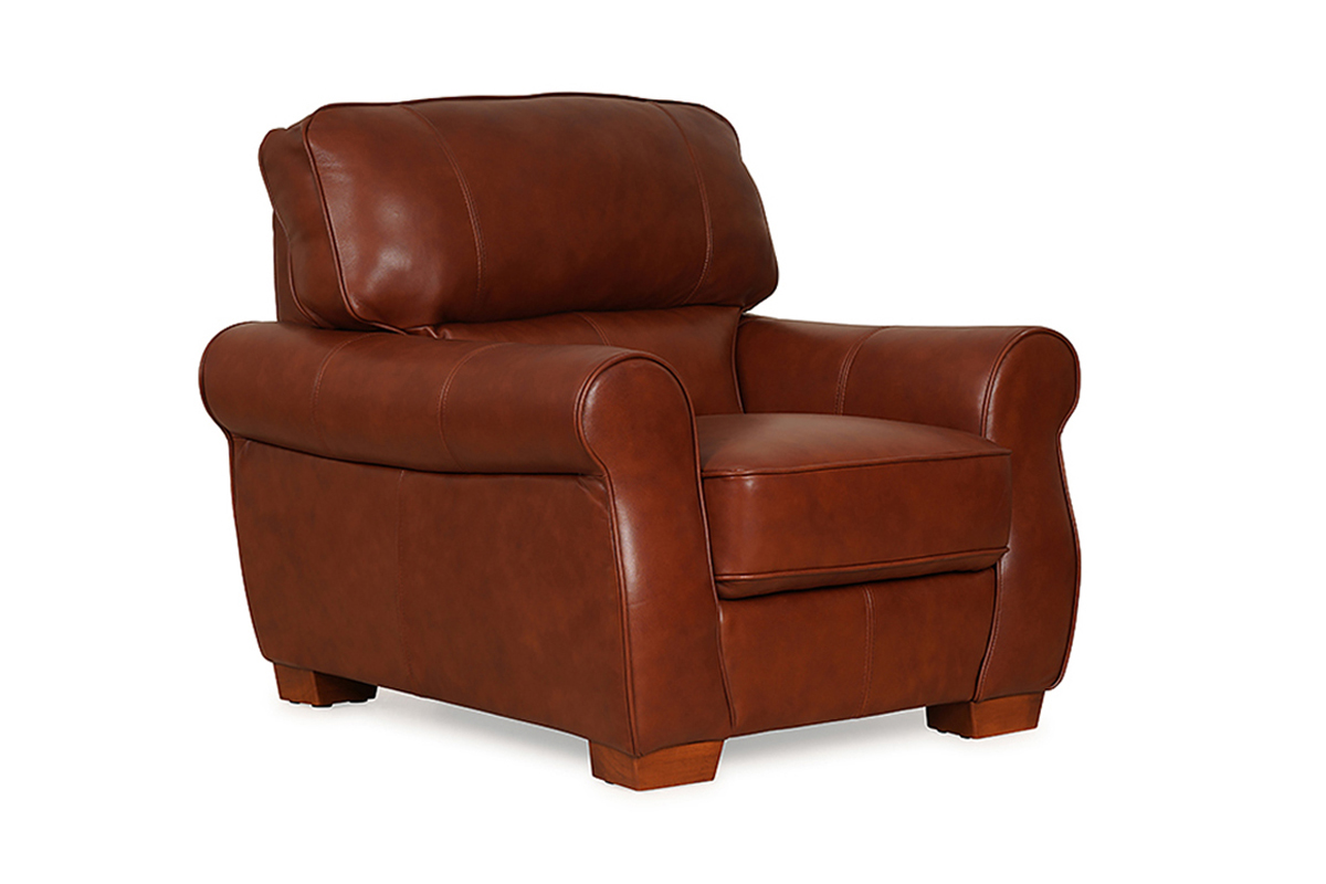 Boletelli Butterscotch Leather Armchair - Michael Murphy Home Furnishing