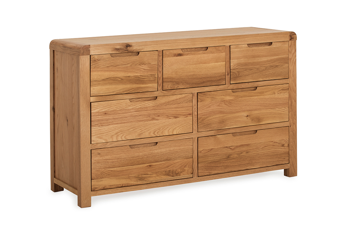 Radcliff Oak 7 Drawers Chest - Michael Murphy Home Furnishing