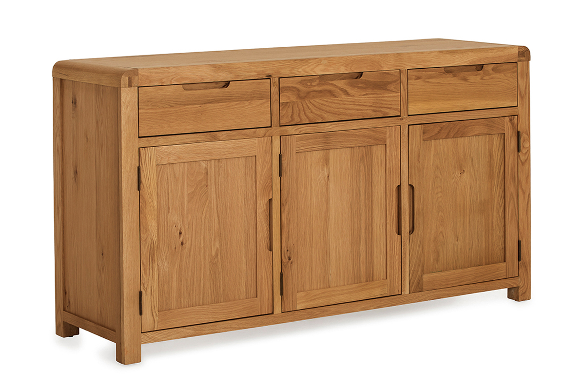 Radcliff Oak 3 Drawer 3 Door Sideboard - Michael Murphy Home Furnishing