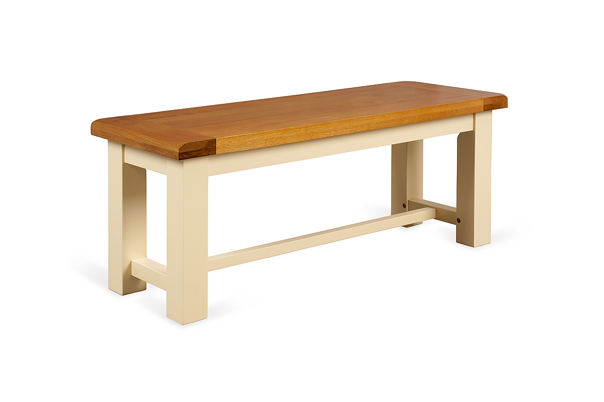 Somerset Cream Oak Small Bench - Michael Murphy Home Furnishing
