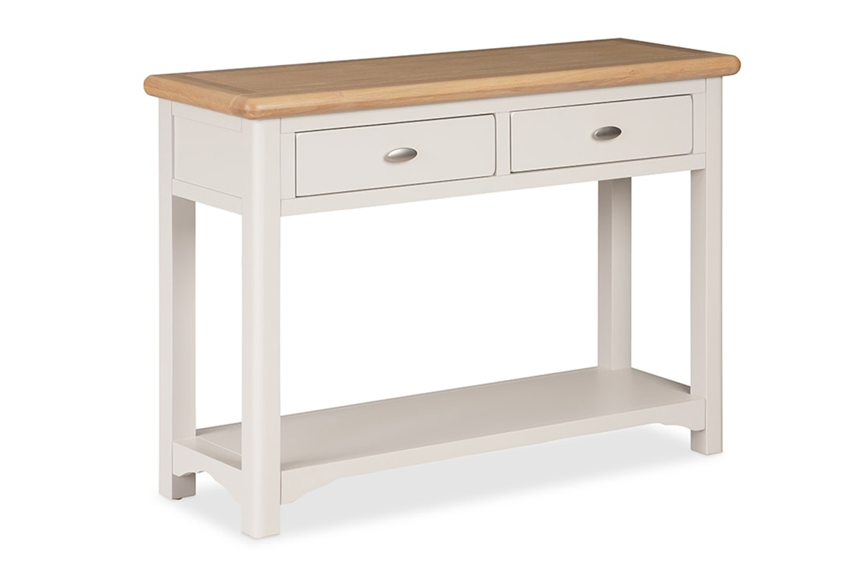 Sherbury Grey Oak 2 Drawers Console Table - Michael Murphy Home Furnishing