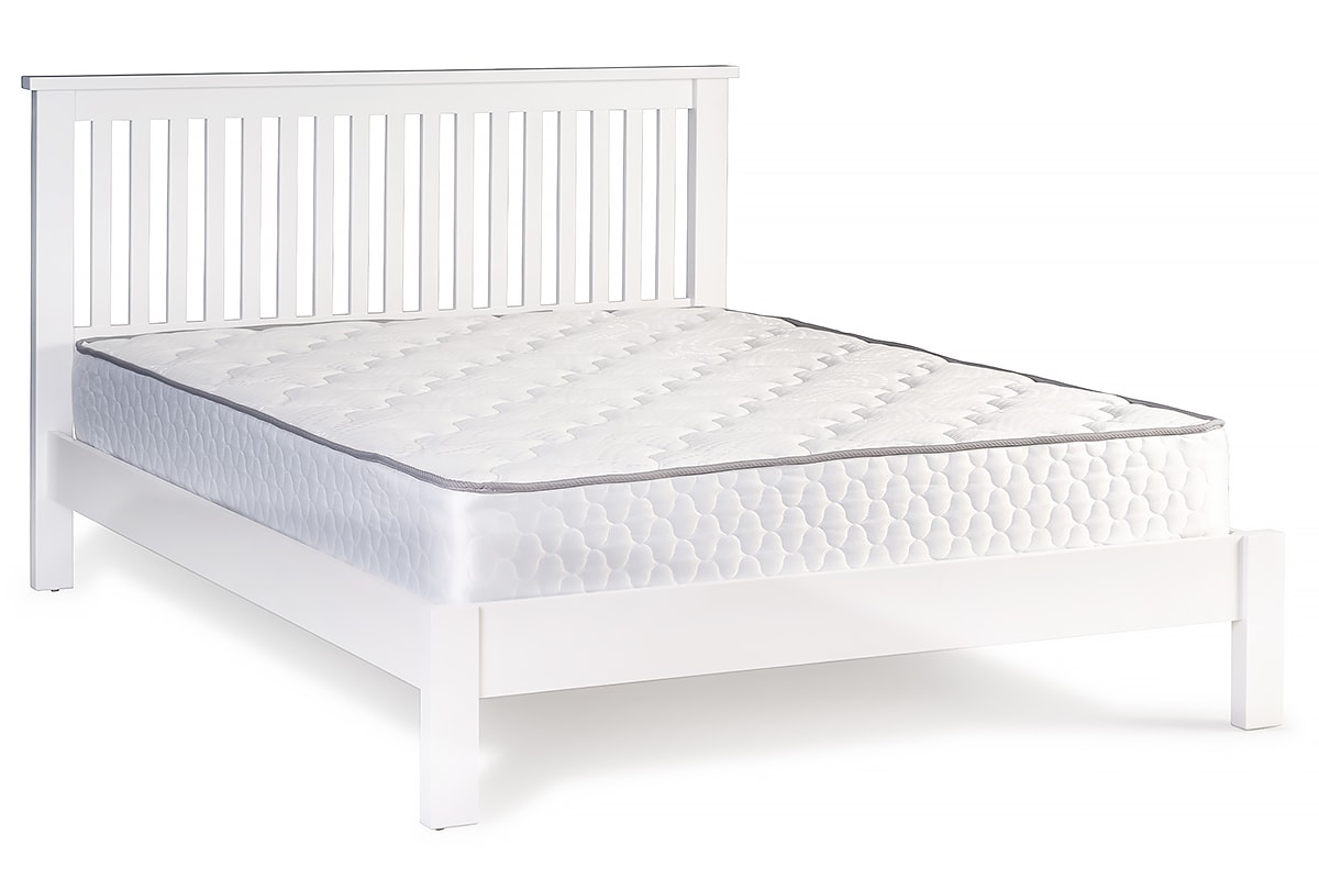 Nevada White Double 4' Bed Frame - Michael Murphy Home Furnishing