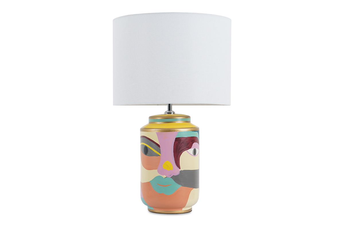Abstract Face Table Lamp.... - Michael Murphy Home Furnishing