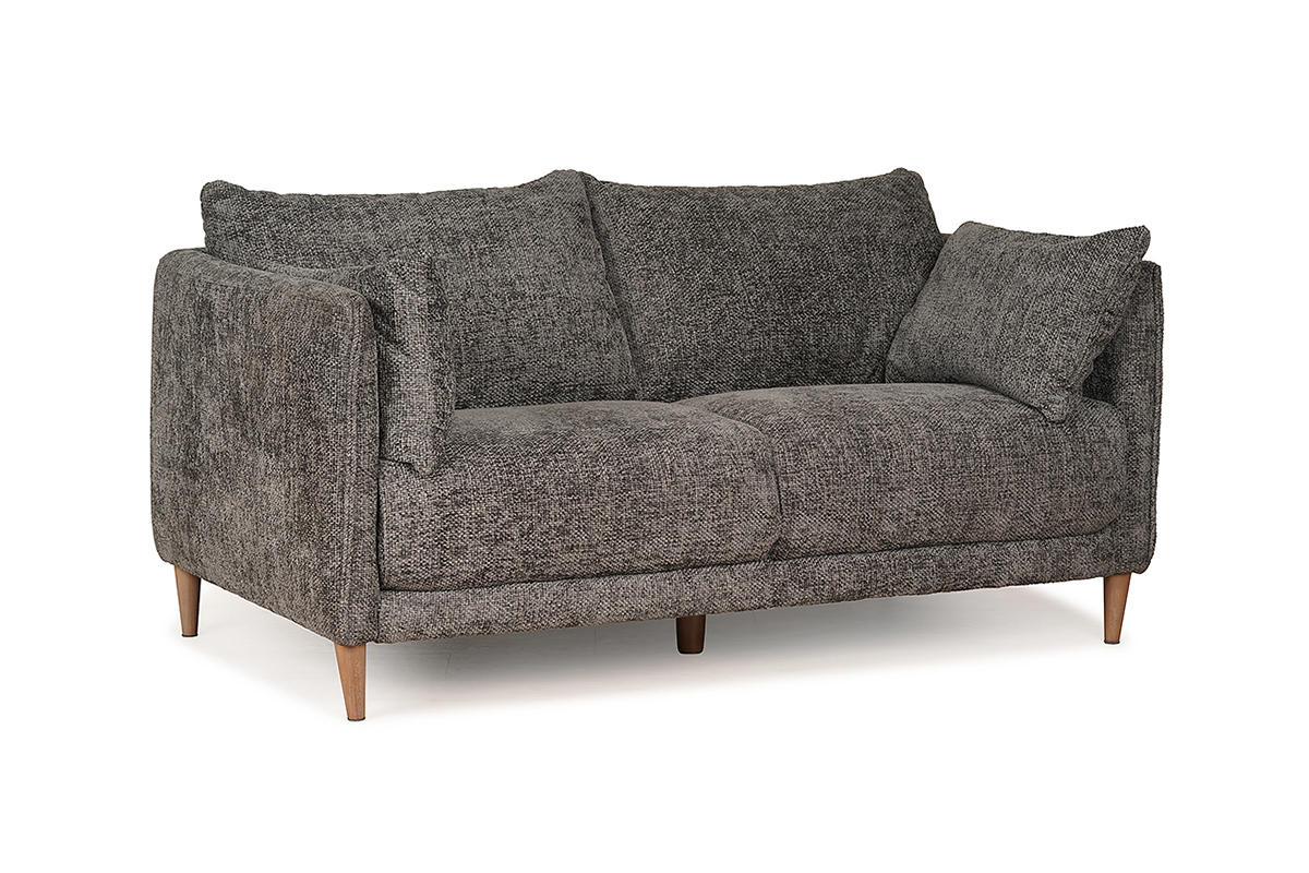 Isabella Charcoal Fabric 2 Seater Sofa - Michael Murphy Home Furnishing