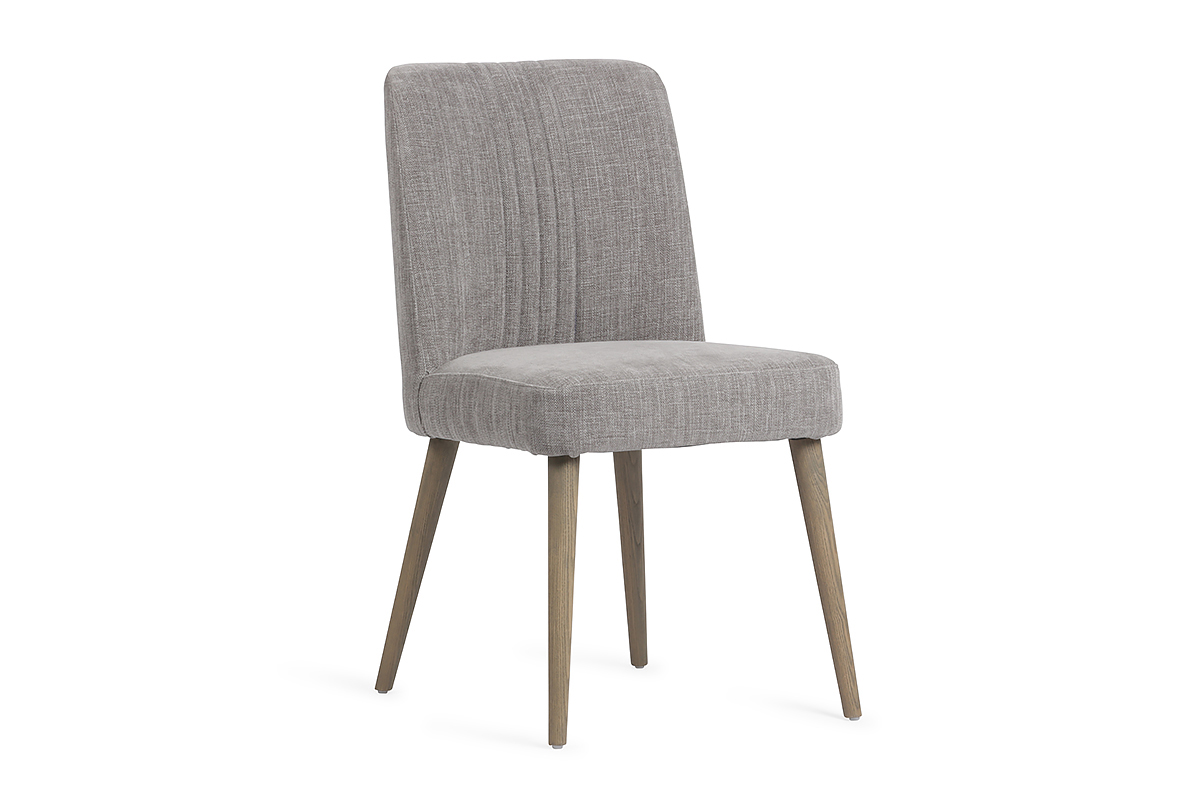 Venice Dark Grey Dining Chair Grey Leg - Michael Murphy Home Furnishing