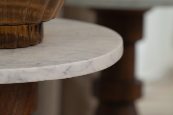 Cove Side Table Walnut Finish - Michael Murphy Home Furnishing