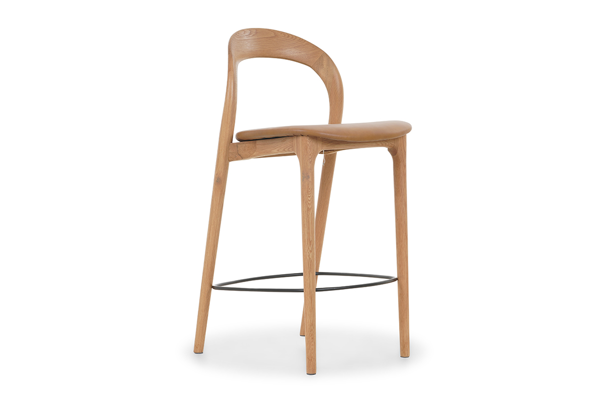 Cadiz Leather Bar Stool - Michael Murphy Home Furnishing