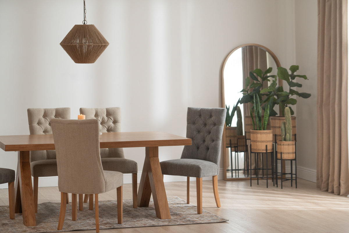 Granada Oak Dining Table Y Leg 1.8m - Michael Murphy Home Furnishing