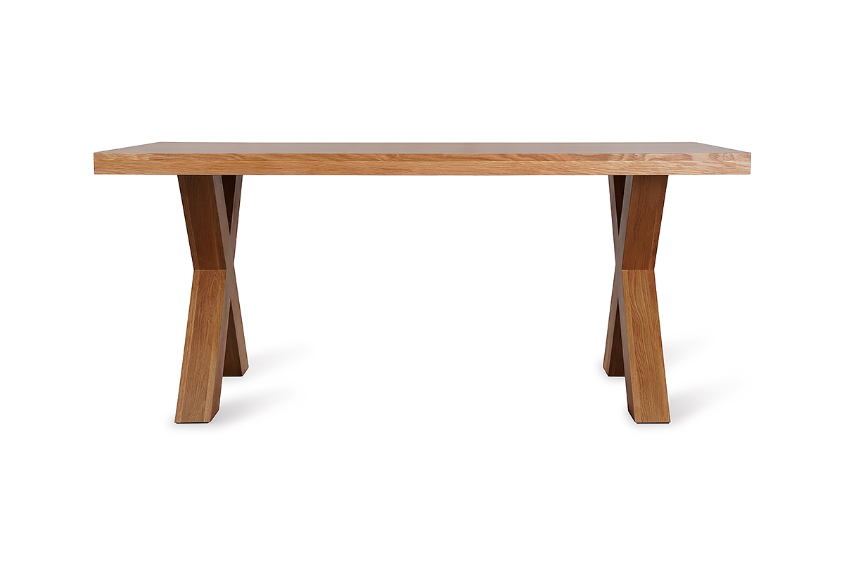 Granada Oak Dining Table X Leg 1.8m - Michael Murphy Home Furnishing