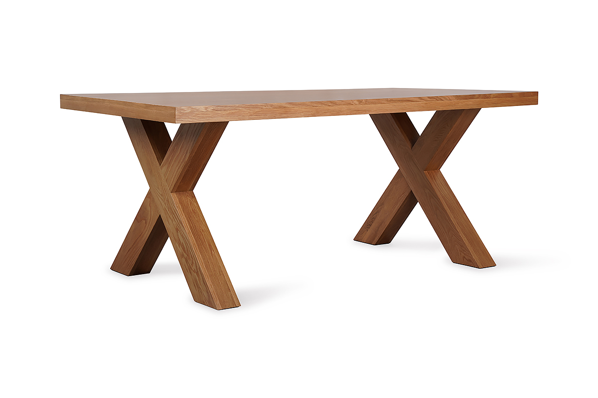 Granada Oak Dining Table X Leg 2.0m - Michael Murphy Home Furnishing