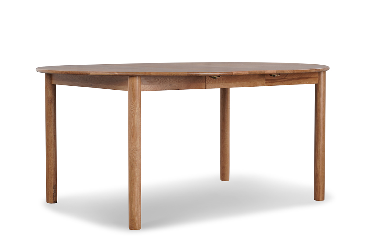 Lucia Oak Round Extendable Dining Table 1.3m - Michael Murphy Home ...
