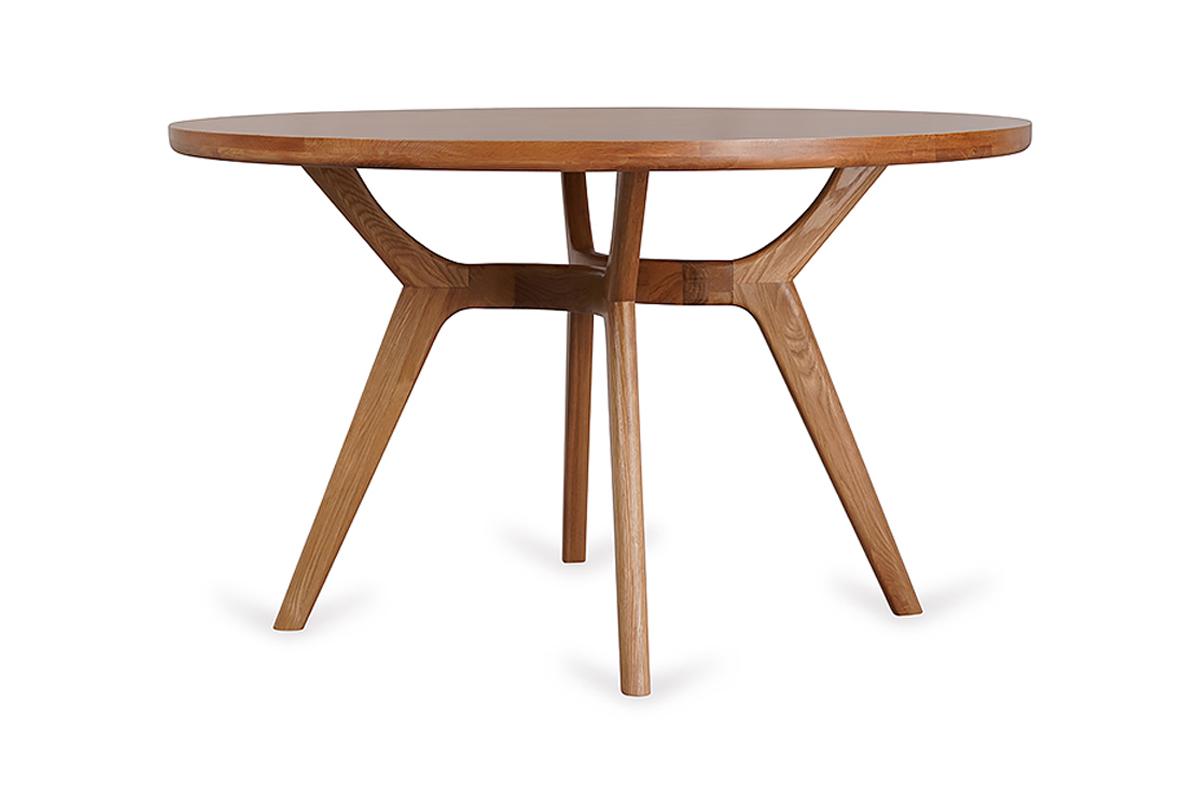 Vigo Oak Round Dining Table 1.3m - Michael Murphy Home Furnishing