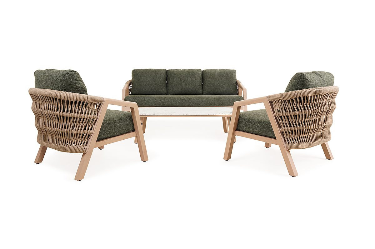 Elba Rope Sofa Set Green - Michael Murphy Home Furnishing