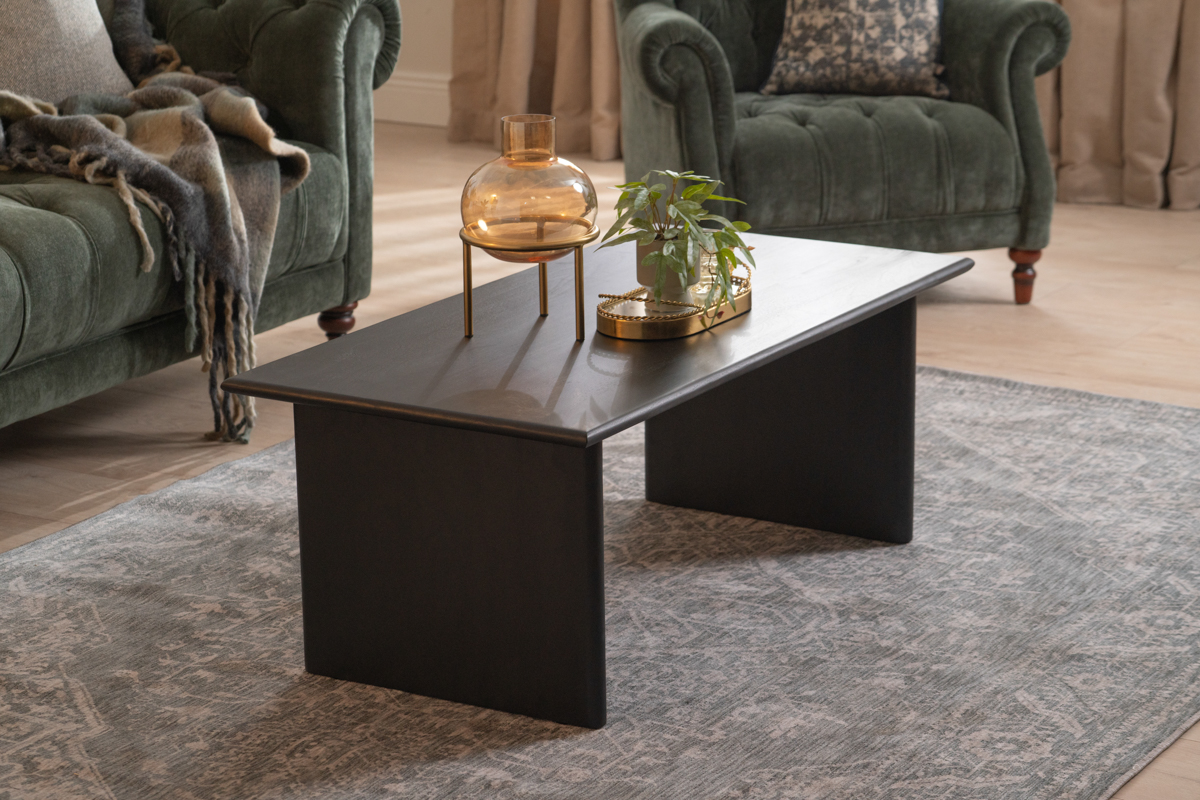 Karma Black Coffee Table - Michael Murphy Home Furnishing