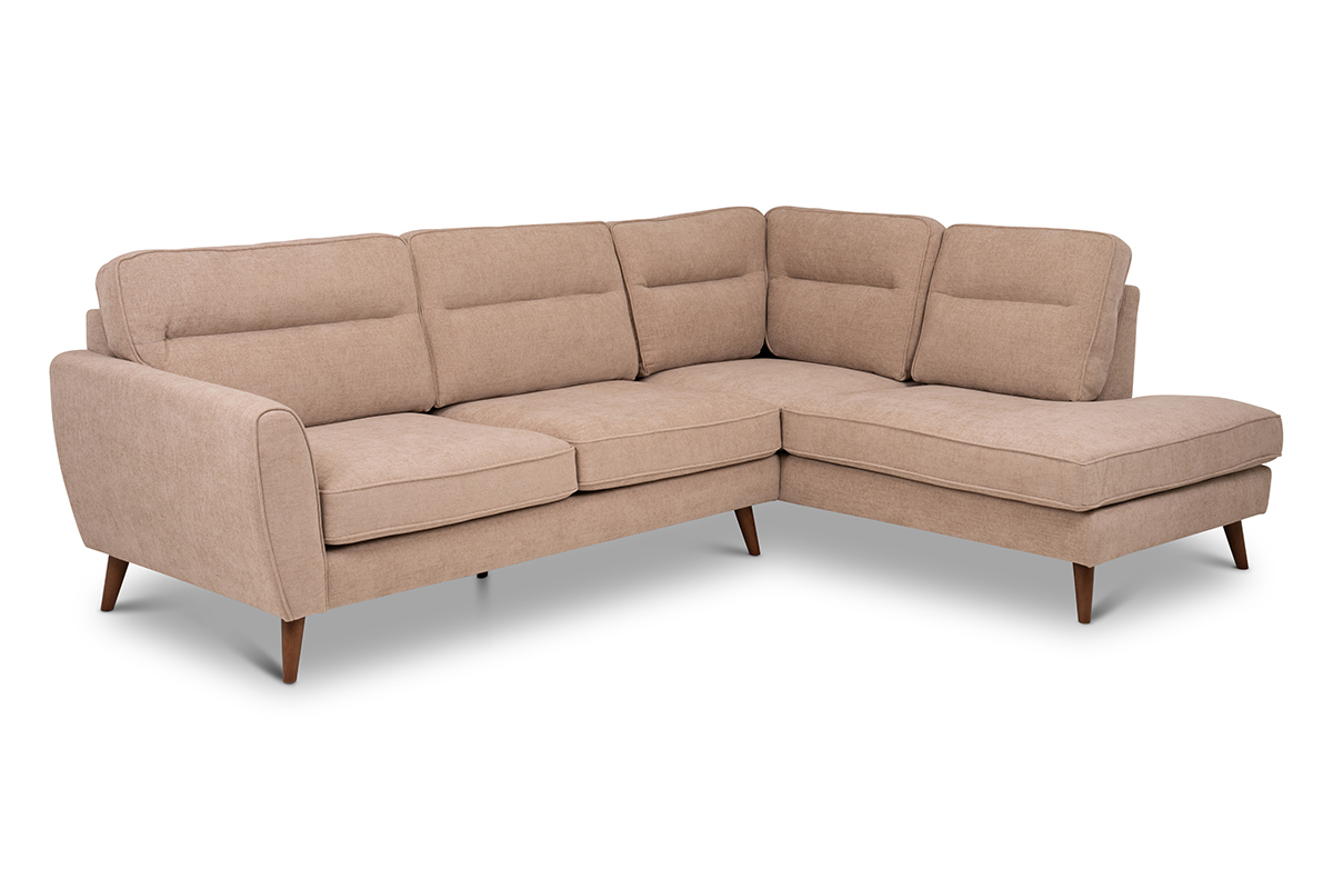 Milner Cream Fabric Corner Sofa - Right Hand Facing - Michael Murphy ...